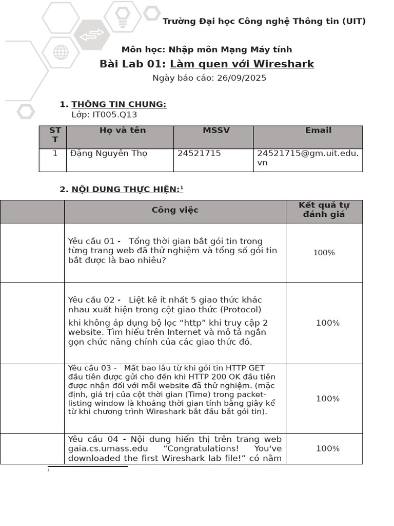 Template LAB Report IT005 (1) | PDF