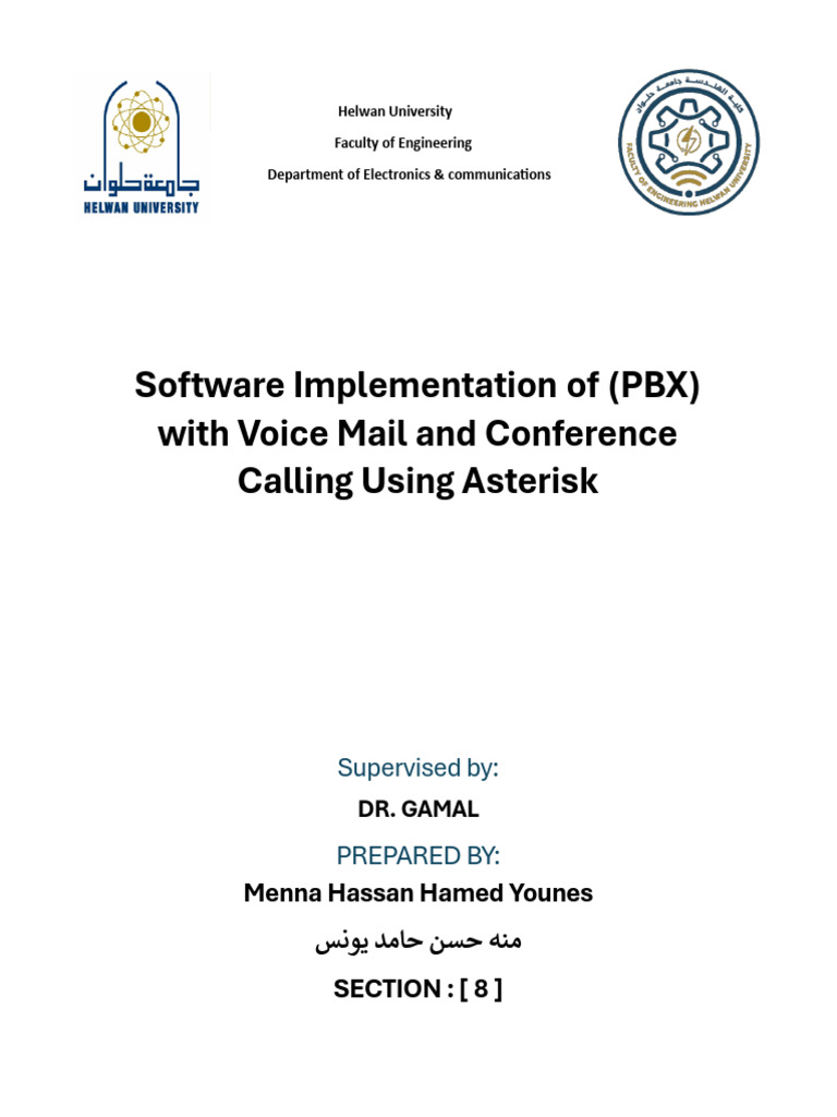 project (PBX) | PDF | Voice Over Ip | Session Initiation Protocol
