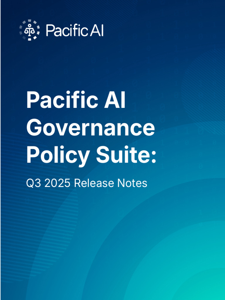 New Pacific AI Governance Policy Suite Q3 202515 09 2025 211pdf | PDF ...