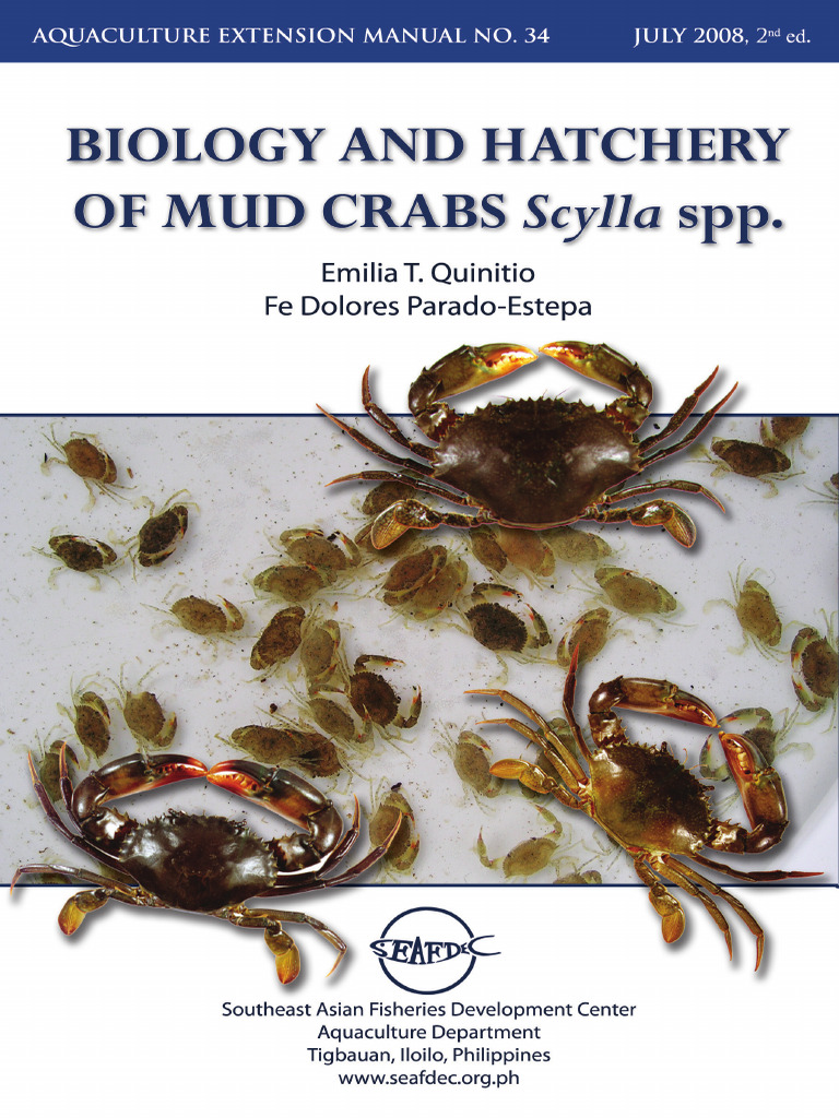 Mud Crab Hatchery Guide: Scylla spp. | PDF | Crab | Filtration