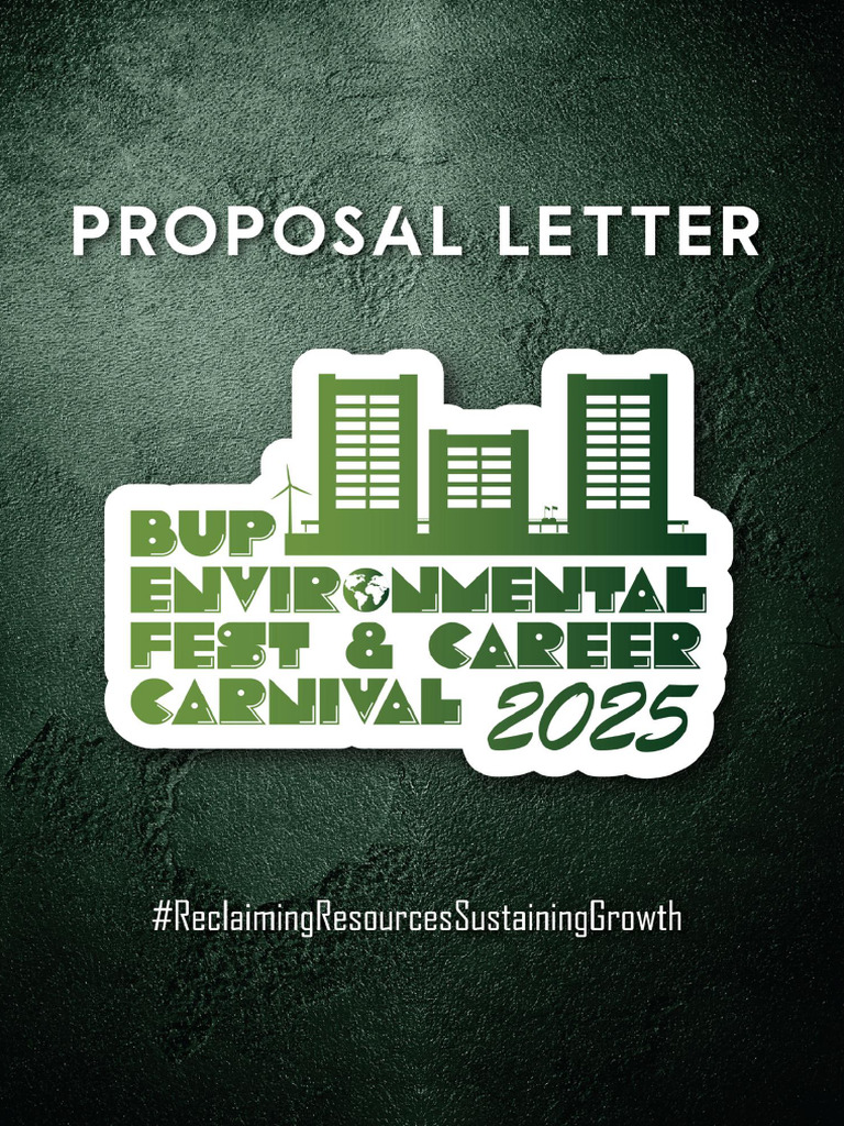 Club Partner Proposal Letter - BUP Environmental Fest 2025 | PDF ...