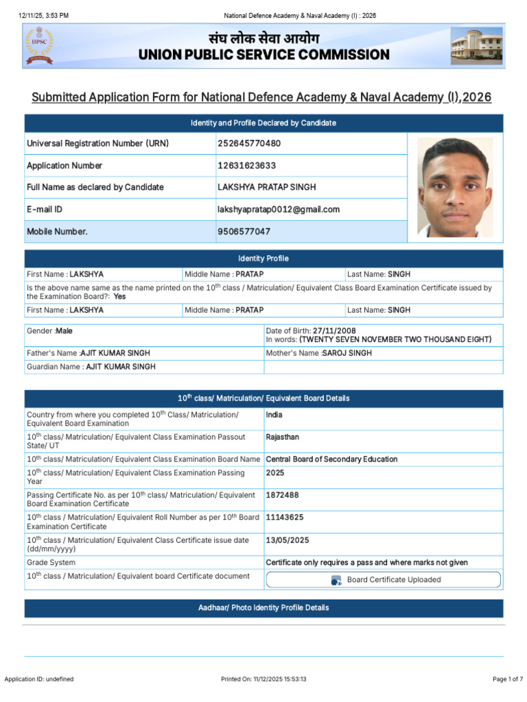 LP Singh Nda 2026 | PDF