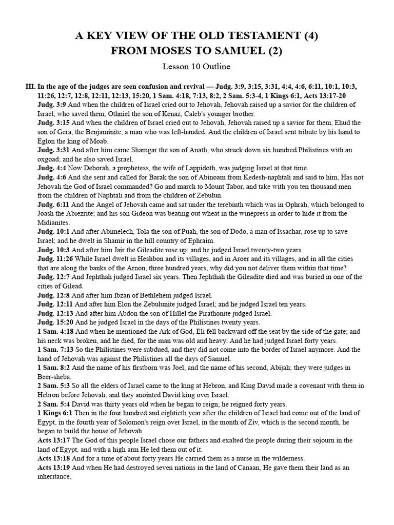 Truth Lessons L10 V2 en Extended Expanded Outline | PDF | Samuel ...