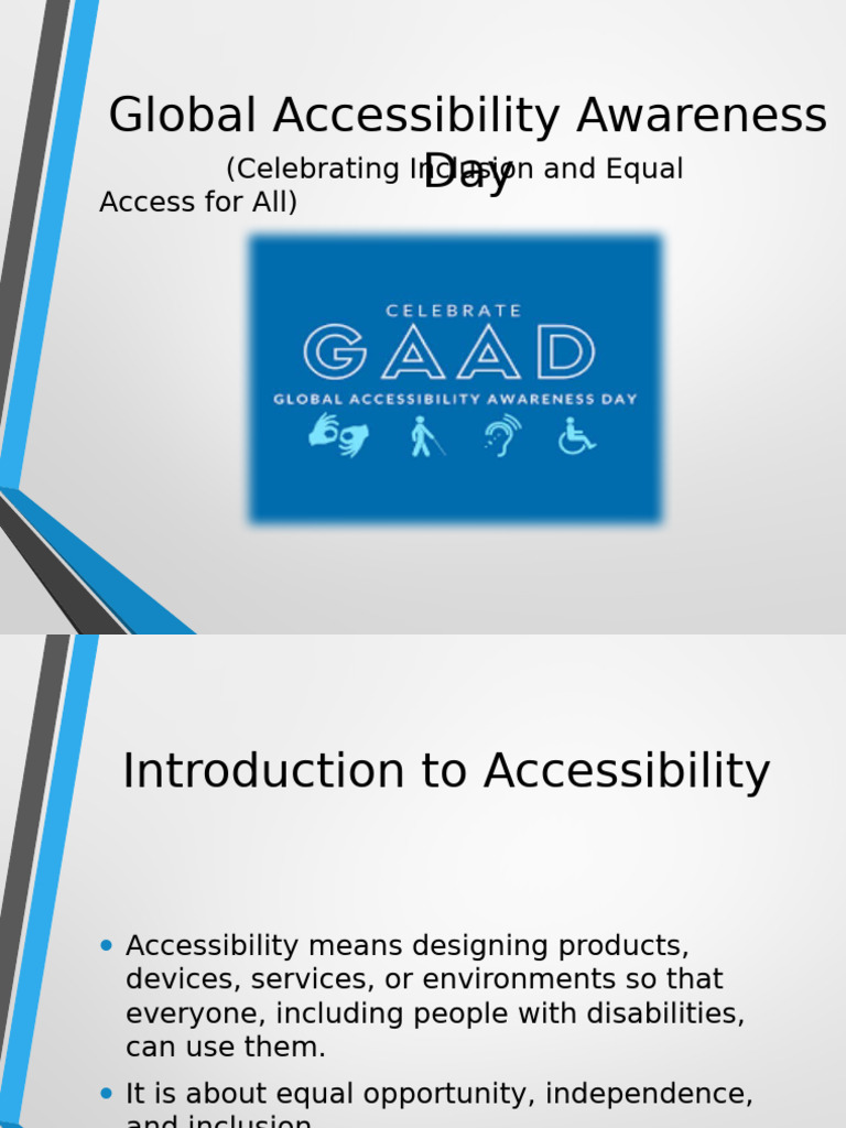 Accessibility Awareness Presentation | PDF