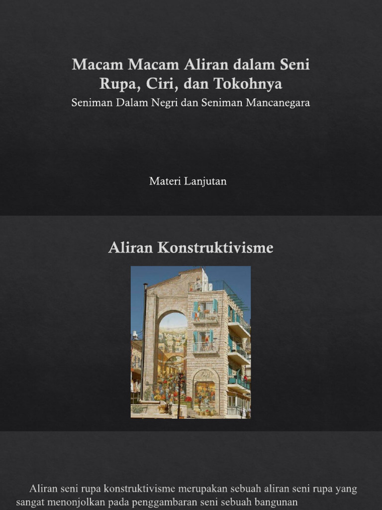 Mengenal Seniman Seni Rupa Lanjutan | PDF