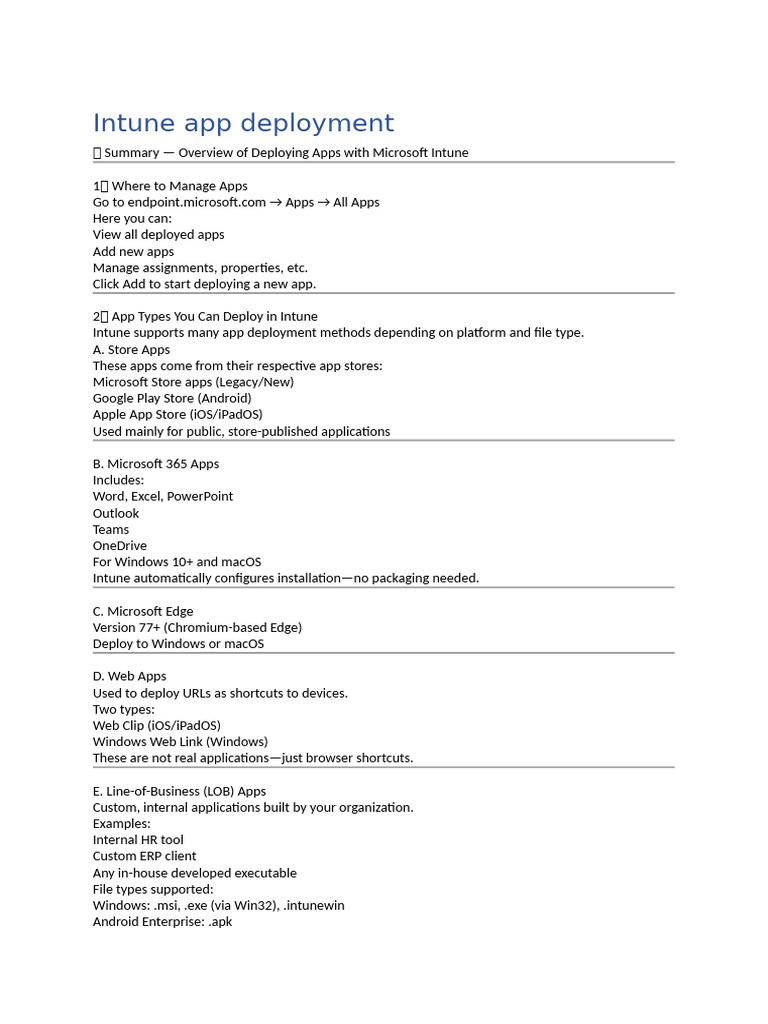 12 Using Intune to Deploy and Secure Apps | PDF | Mobile App | Google Play