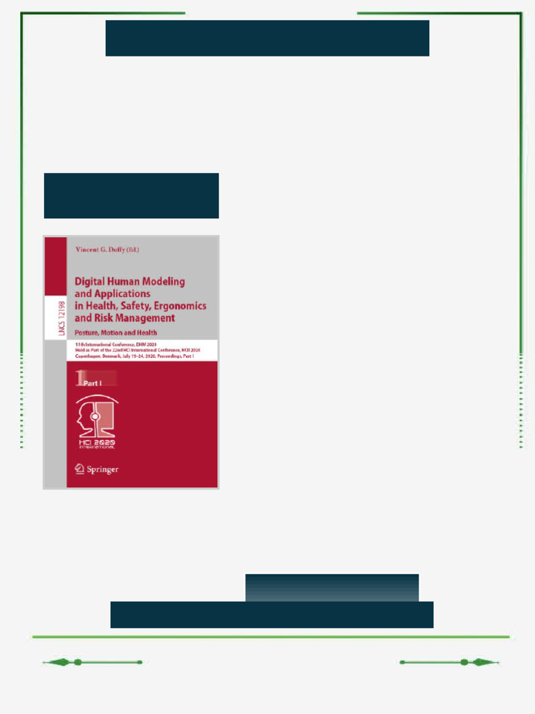 Digital Human Modeling and Applications in Health Safety Ergonomics and ...