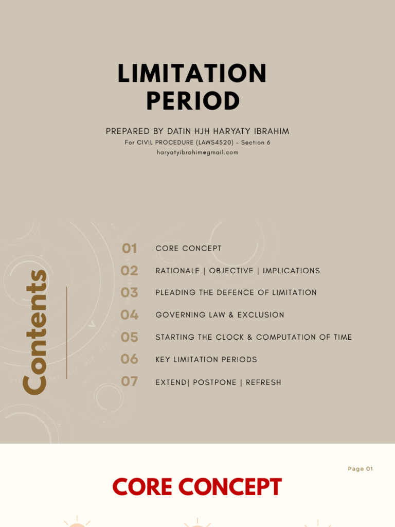 Understanding Limitation Periods in Law | PDF | Foreclosure | Statute ...