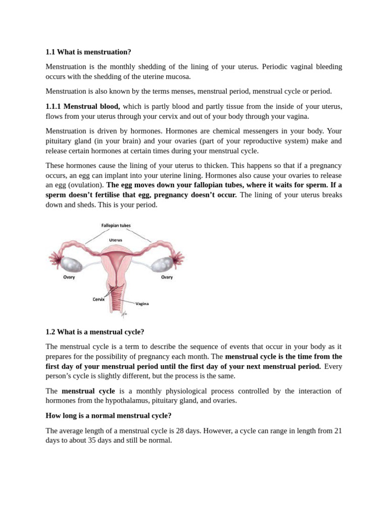 Understanding Menstruation and Cycles | PDF | Menstrual Cycle | Lactation