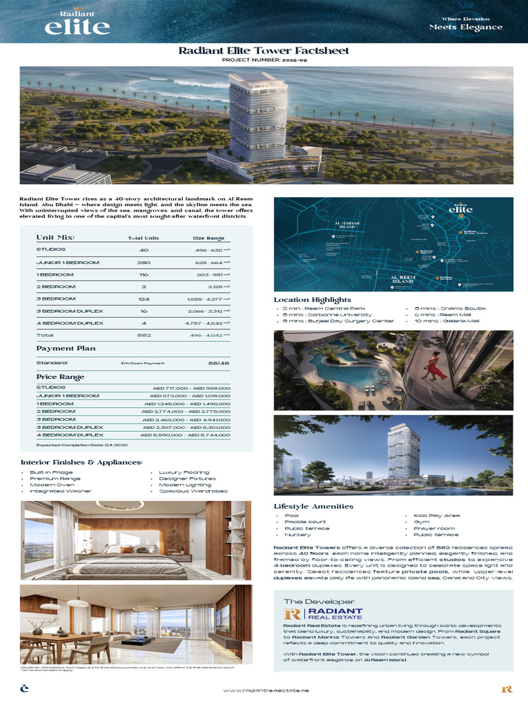 Radiant Elite Tower Factsheet 1 | PDF