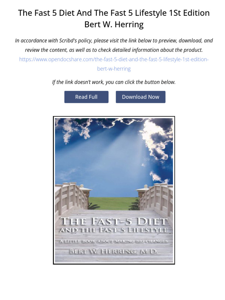 The Fast 5 Diet and the Fast 5 Lifestyle 1st Edition Bert W. Herring ...