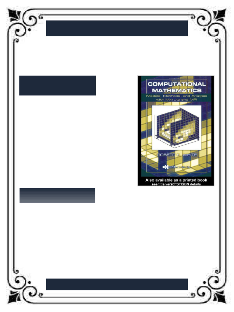 Computational mathematics models methods and analysis with MATLAB and ...