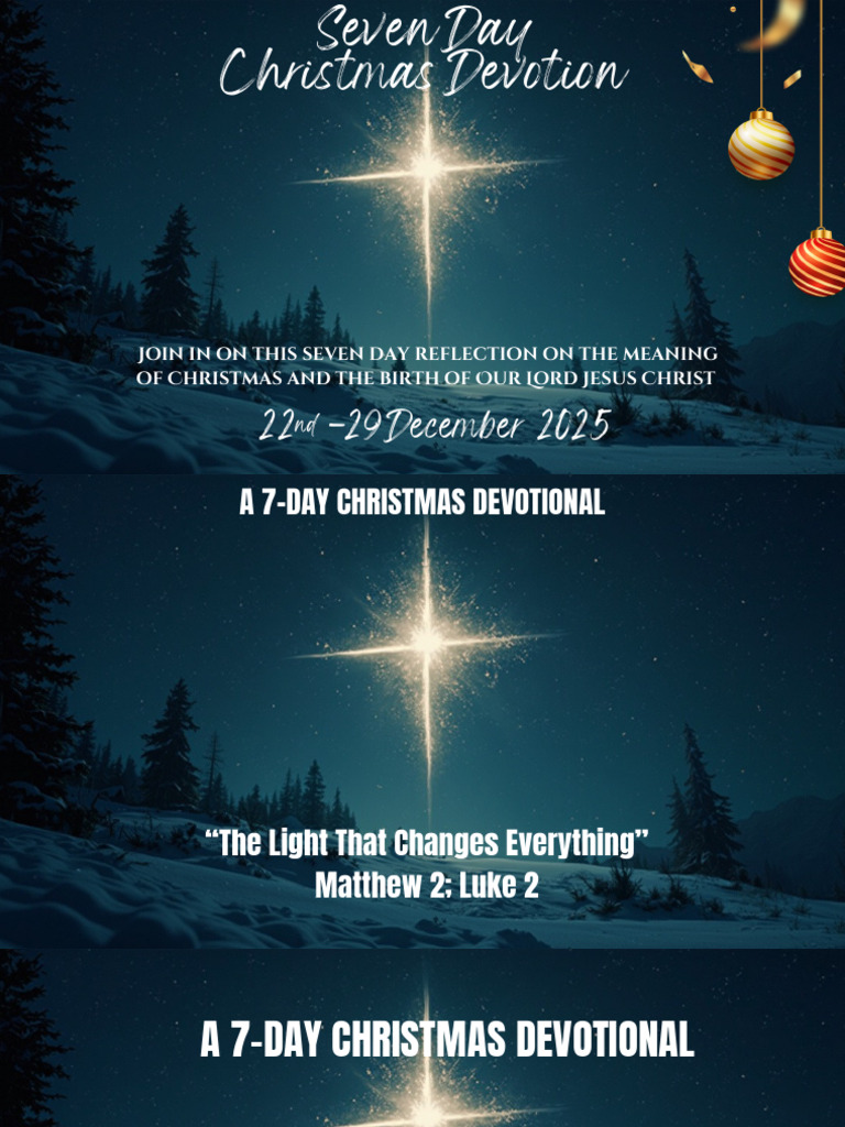 7-Day Christmas Devotional Guide | PDF