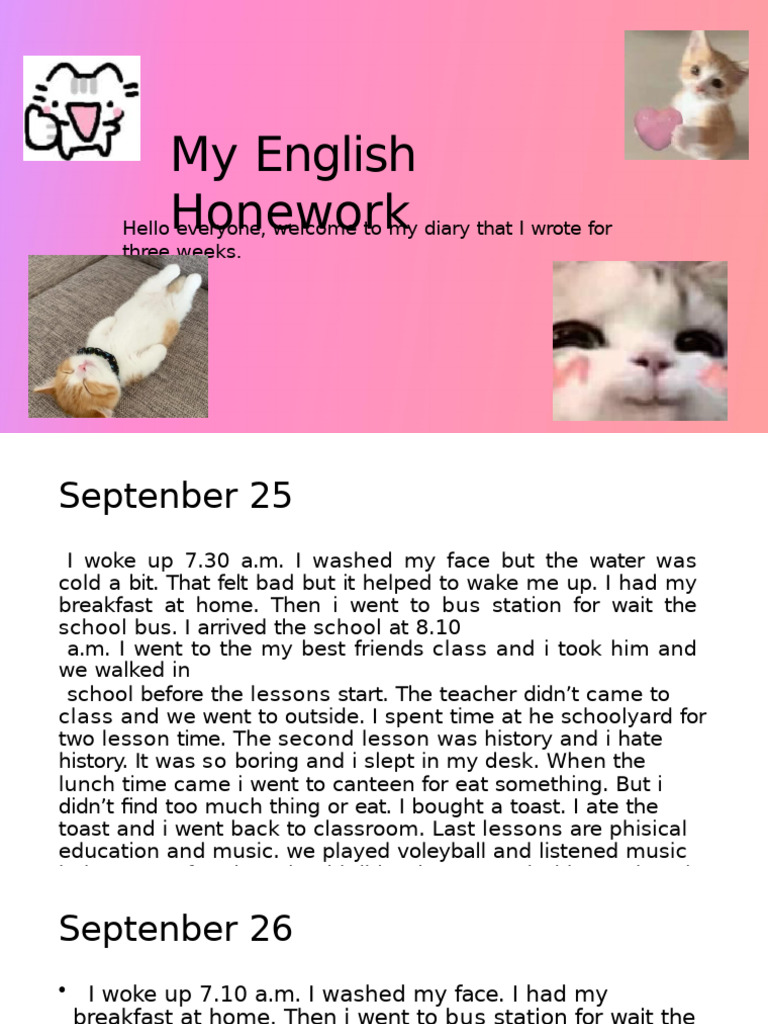 My English Homework 2 | PDF