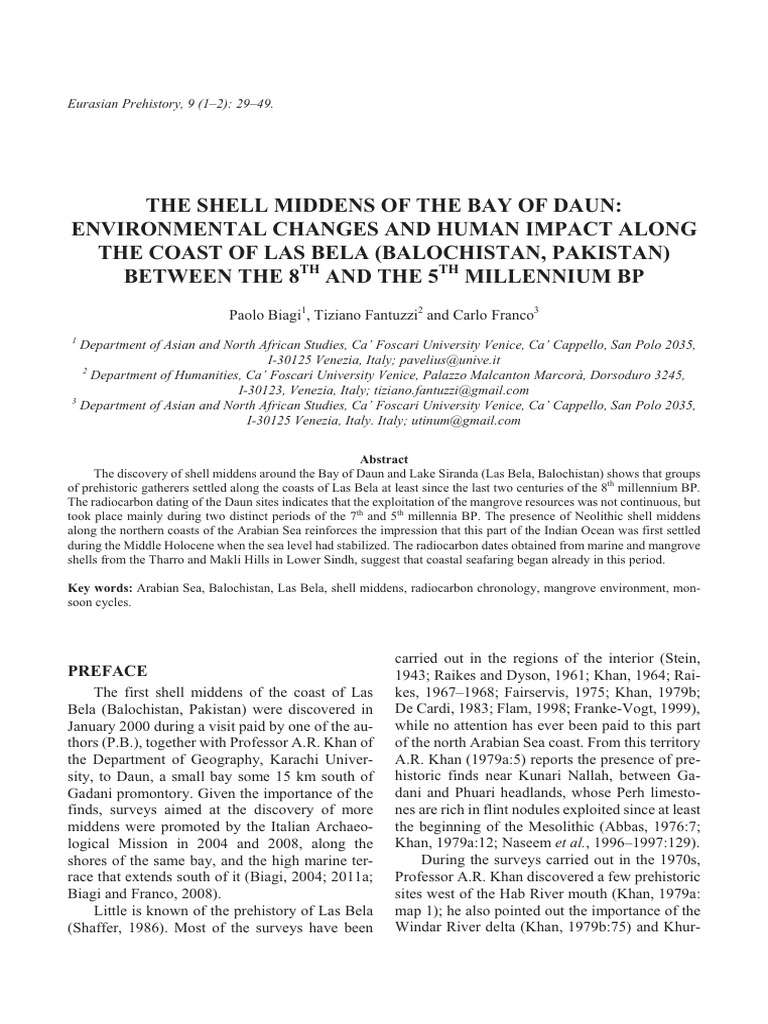 daun-shell-middens | PDF | Earth Sciences