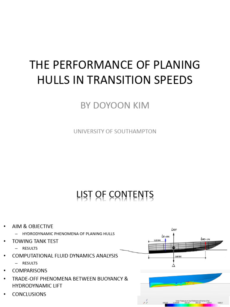 The Performance of Planing Hulls in Transition Speeds (CD-Adapco) | PDF ...