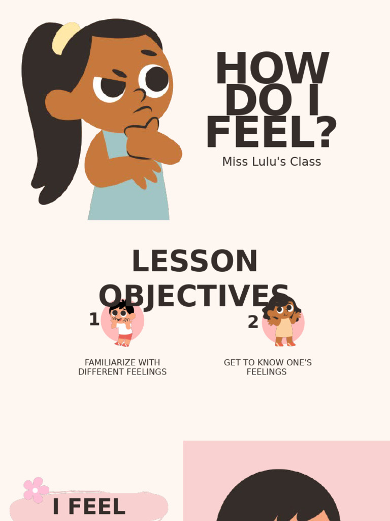 Cream and Pink Simple Feelings and Emotion Presentstion | PDF