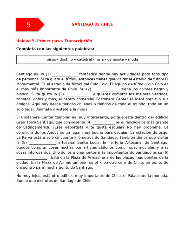 14 Unidad 5. Primer Paso. Ej. 1 Y 2.aiff | PDF