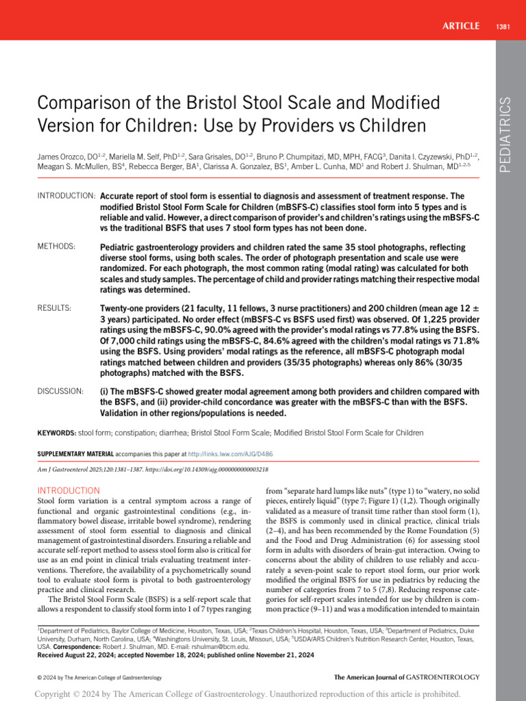 27 Comparison - of - The - Bristol - Stool - Scale - and - Modified.28 ...