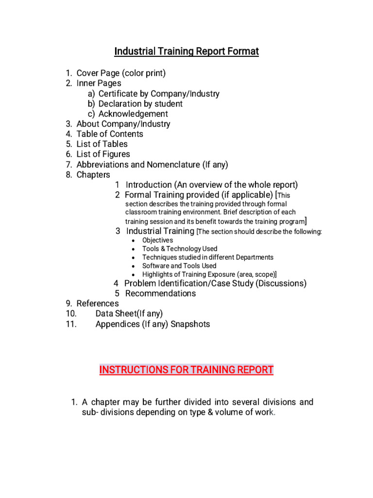 SIWES report format - Deparment of Civil engineering - university of ...