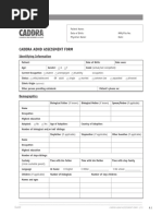 CADDRA ADHD Assessment Form | PDF | Attention Deficit Hyperactivity ...
