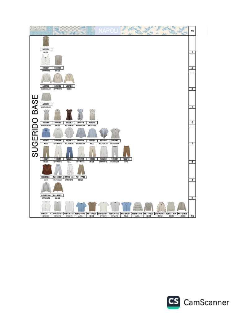 Color Classification for Napoli Products | PDF