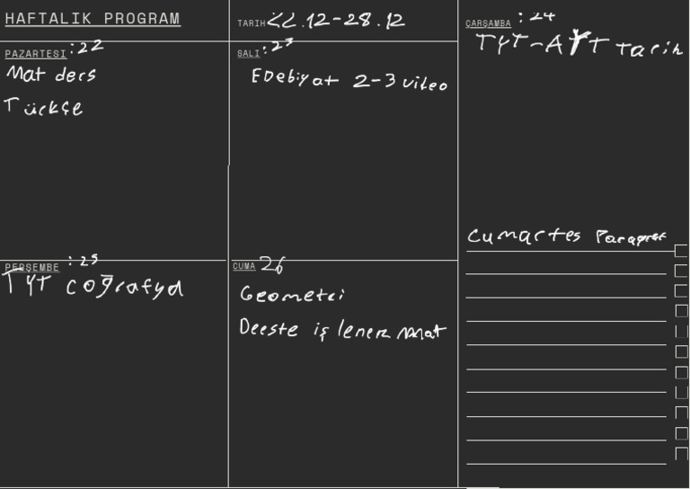 Aesthetic Minimalist Productivity Class Schedule | PDF