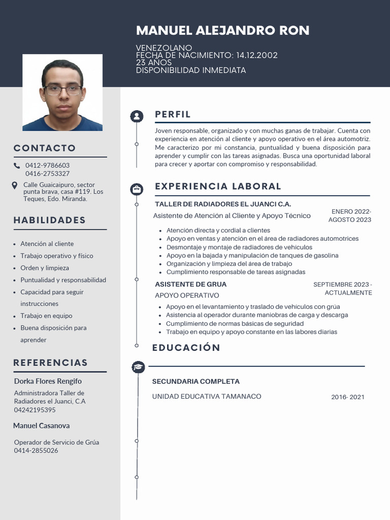 Blue and Gray Simple Professional CV Resume | PDF