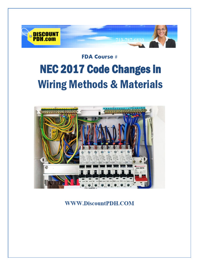 Nec 2017 Code Changes Wiring Methods Materials | PDF | Electrical ...