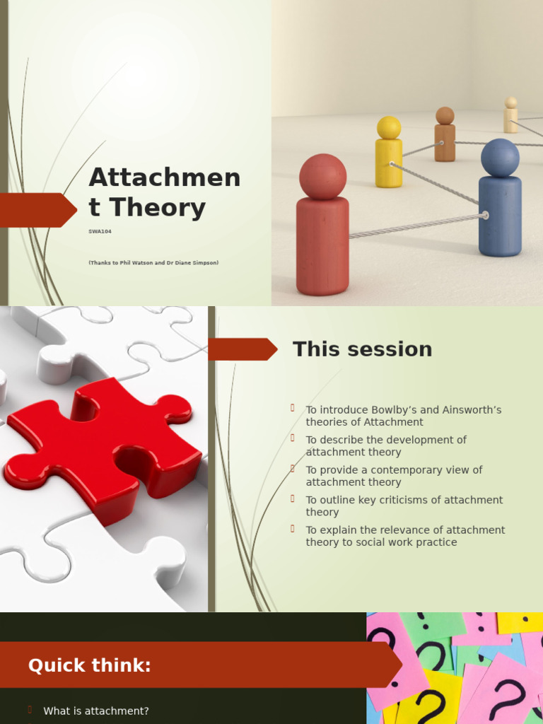 Understanding Attachment Theory in Social Work | PDF | Attachment ...