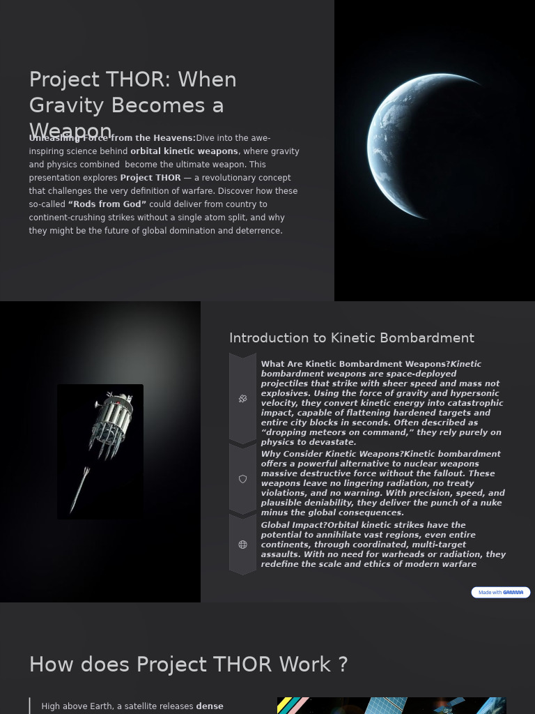Project THOR When Gravity Becomes a Weapon | PDF | Military Technology ...