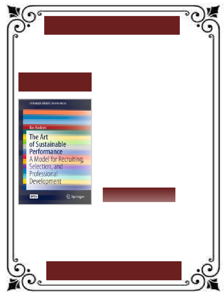 The Art of Sustainable Performance A Model for Recruiting Selection and ...