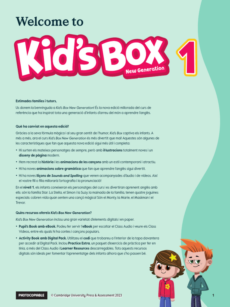 KBNGESS_Kids_Box_Level 1_Intro_Cat | PDF