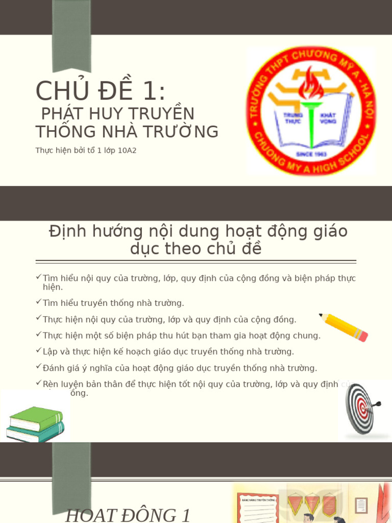 Bài thuyết trình tổ 1 10A2 | PDF