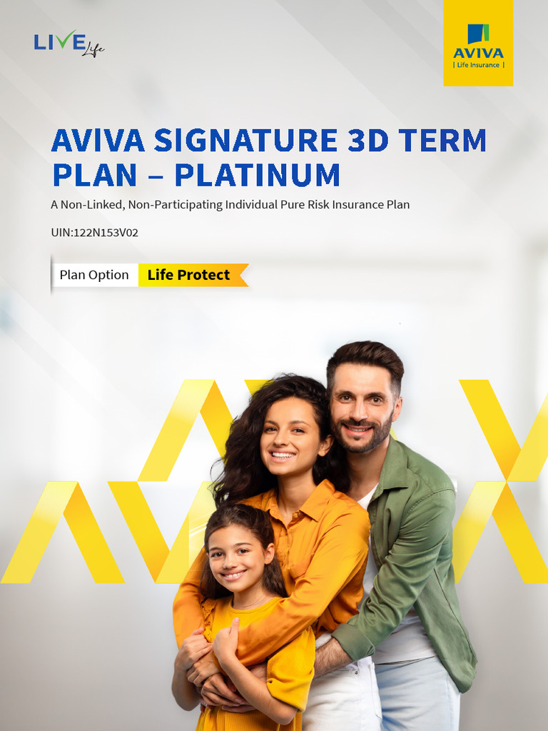 Aviva Signature 3D Term Plan Overview | PDF | Insurance | Life Insurance