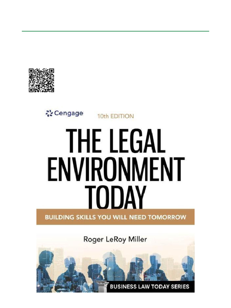 Legal Environment Today: 10th Edition | PDF | Tort | Bankruptcy