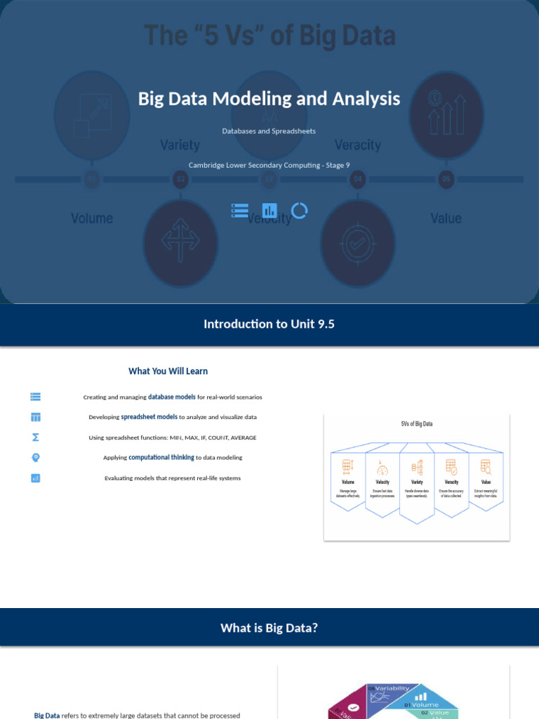 Big Data Modeling and Analysis_ Databases and Spreadsheets | PDF | Databases | Big Data