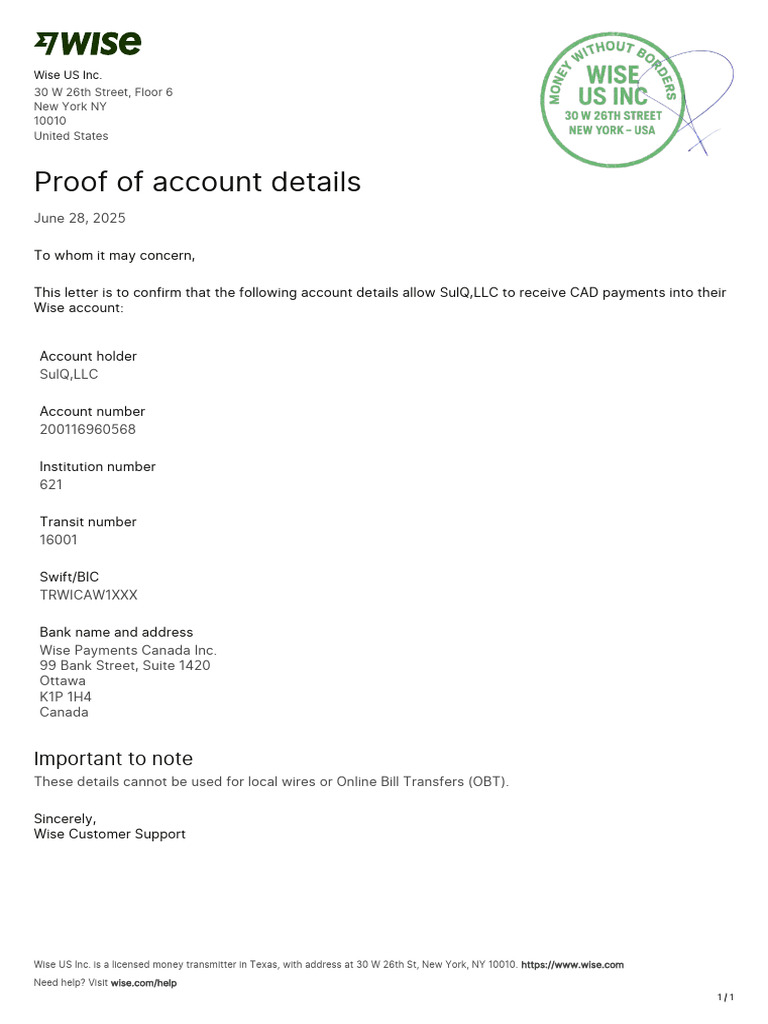 Proof of Account Ownership (5) | PDF