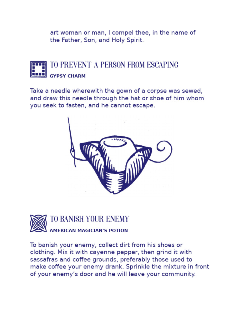 Powerful Charms for Banishment and Protection | PDF | Exorcism | Demons