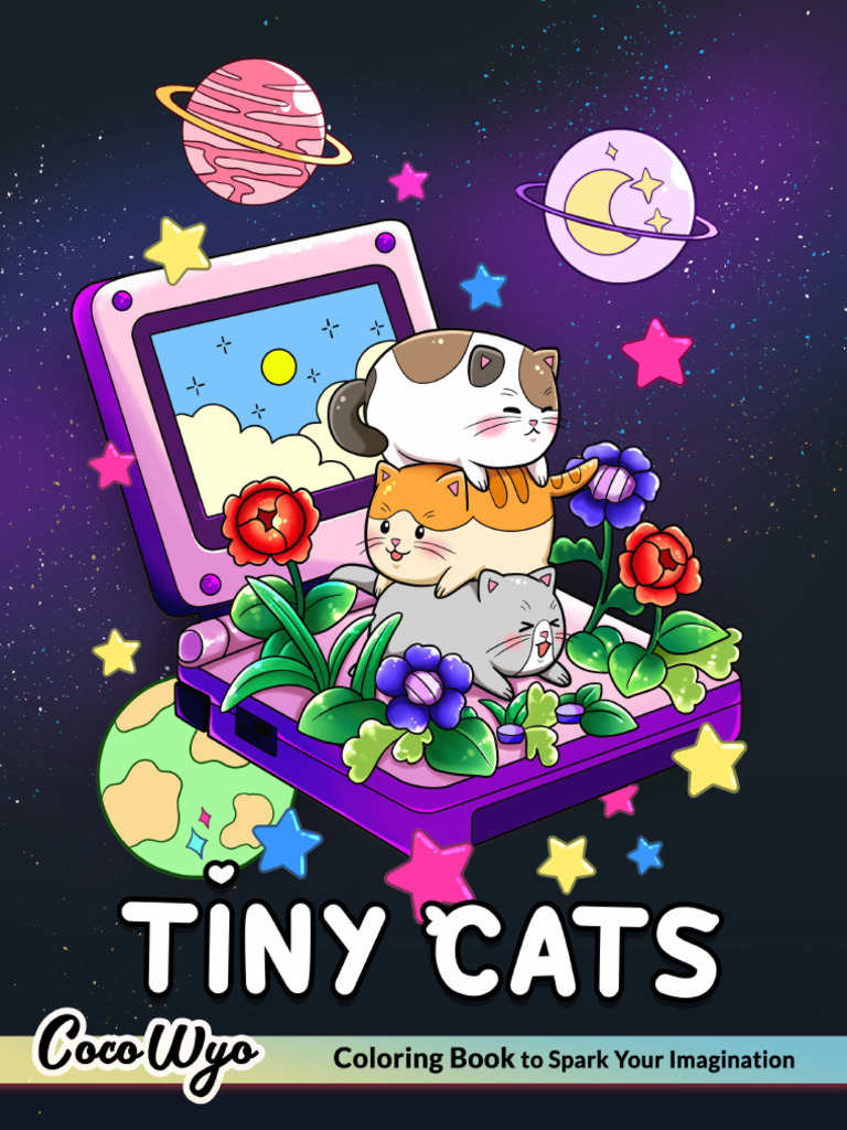 Tiny Cats Coloring Book | PDF
