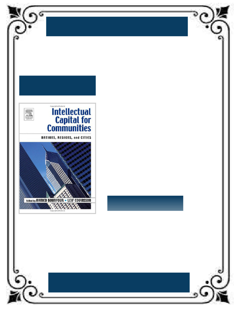 Intellectual Capital for Communities First Edition Nations Regions and ...