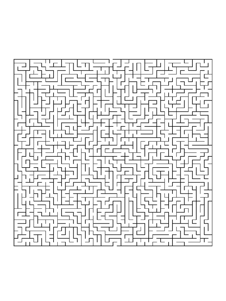 50 by 50 Orthogonal Maze | PDF