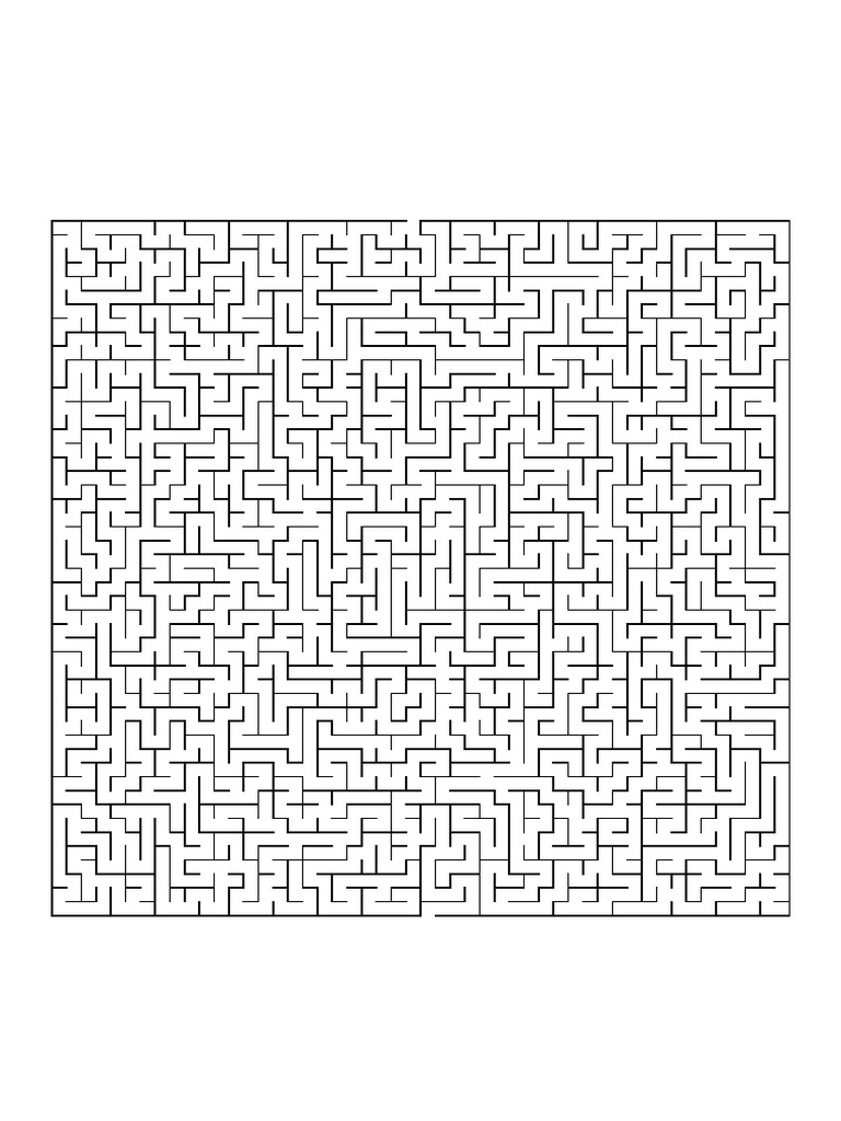 50 by 50 Orthogonal Maze | PDF