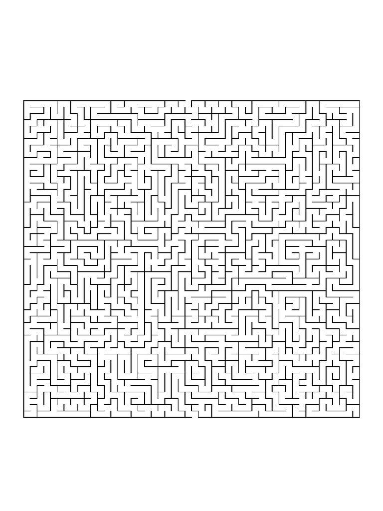50 by 50 Orthogonal Maze | PDF
