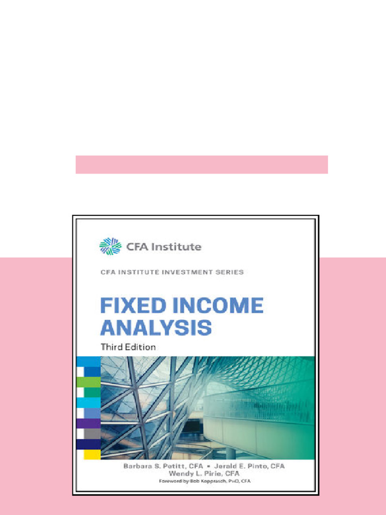 Solution Manual for Fixed Income Analysis, 3rd Edition, Barbara S ...