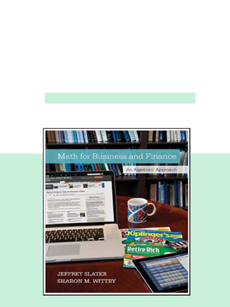 Solution Manual for Math for Business and Finance An Algebraic Approach ...