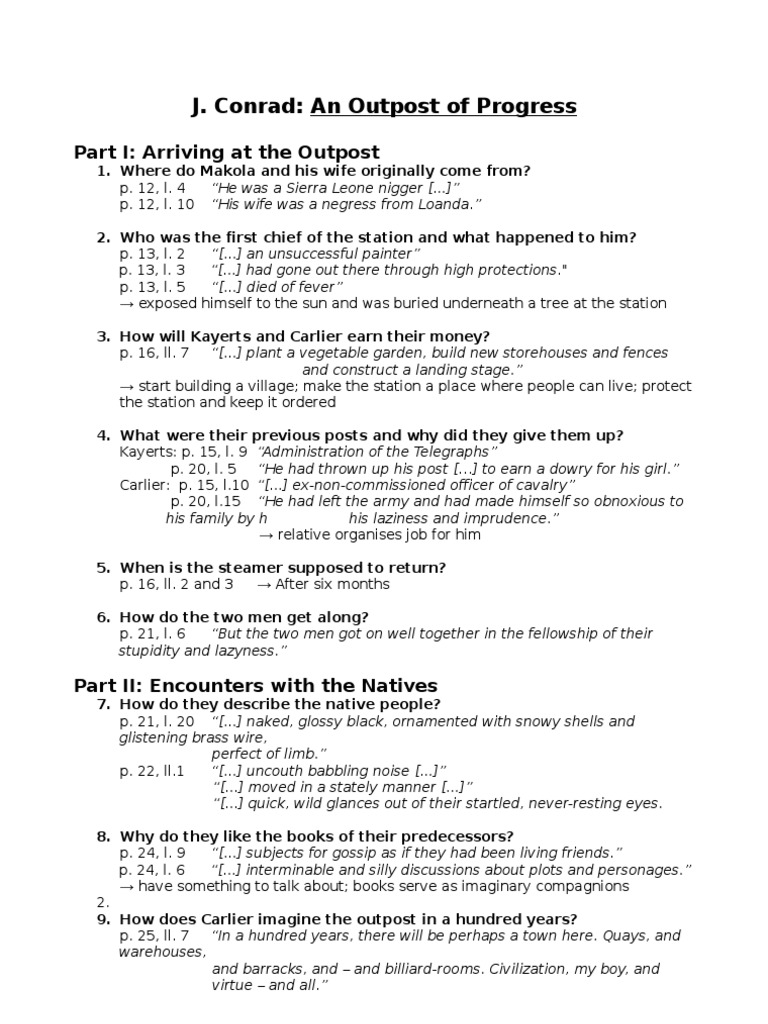 An Outpost of Progress | PDF