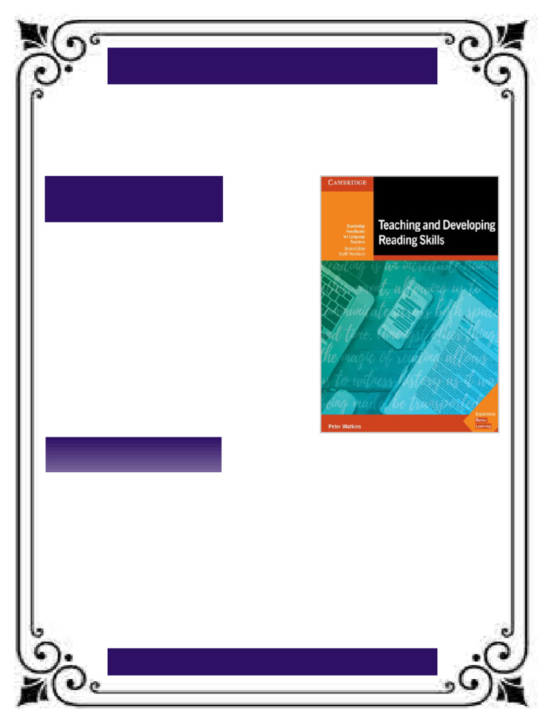 Teaching and Developing Reading Skills: Cambridge Handbooks For ...