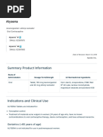 Nordette | PDF | Sexually Transmitted Infection | Birth Control