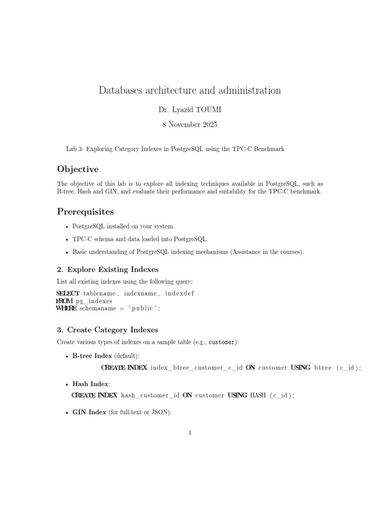 Lab3 | PDF | Postgre Sql | Database Index